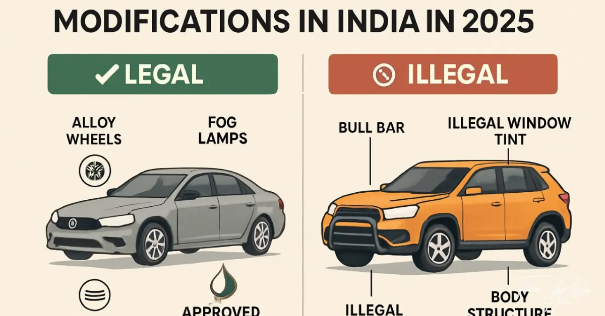 Legal Car Modification Rules in India 2025 – What’s Allowed & What’s ...